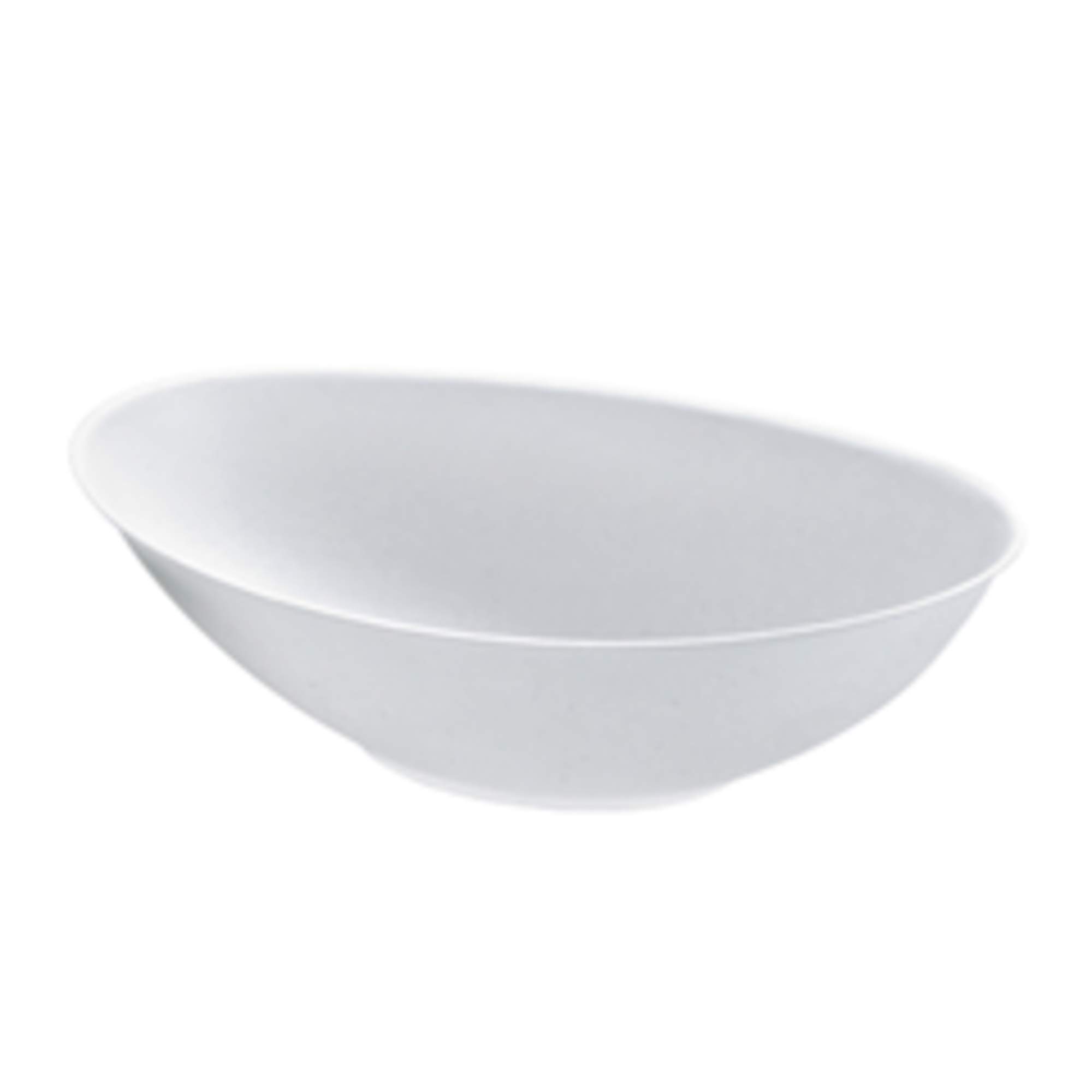 PacknWood 210BCHIC1500 Heavy-Duty Bowl Bio n’ Chic Oval White Sugarcane Bowl Made by 100% Sugarcane Fibers - 44oz 10.6 x 6.2’’ - 100pcs - Compostable and Biodegradable Salad