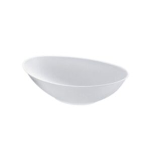 packnwood 210bchic750heavy-duty bowl bio n’ chic oval sugarcane bowl made by 100% sugarcane fibers - 24 oz - 8.6 x 5.5-250 per case - compostable and biodegradable