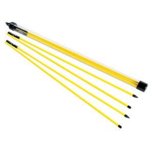 callaway alignment stix, golf swing trainer, yellow, 48 inches, (set of 2)