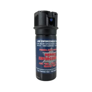 pepper enforcement pe510m-ft splatter stream pepper spray - maximum strength 10% oc formula - emergency self defense personal protection & safety (1-pack stream pepper spray)