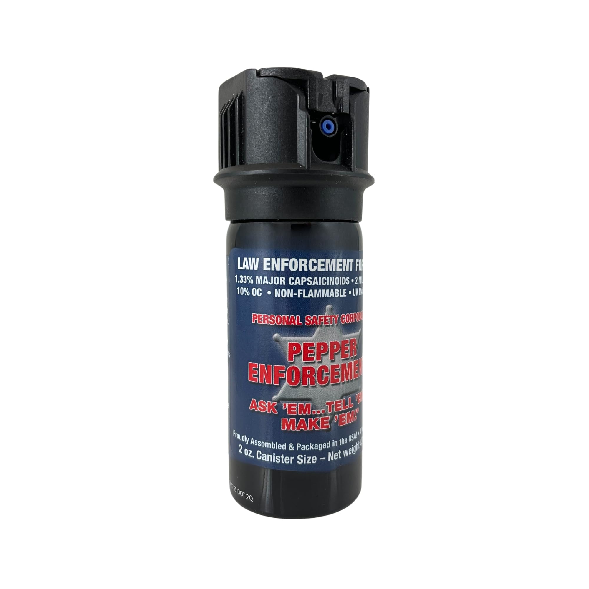 Pepper Enforcement PE510M-FT Splatter Stream Pepper Spray - Maximum Strength 10% OC Formula - Emergency Self Defense Personal Protection & Safety (1-Pack Stream Pepper Spray)