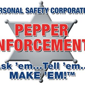 Pepper Enforcement PE510M-FT Splatter Stream Pepper Spray - Maximum Strength 10% OC Formula - Emergency Self Defense Personal Protection & Safety (1-Pack Stream Pepper Spray)