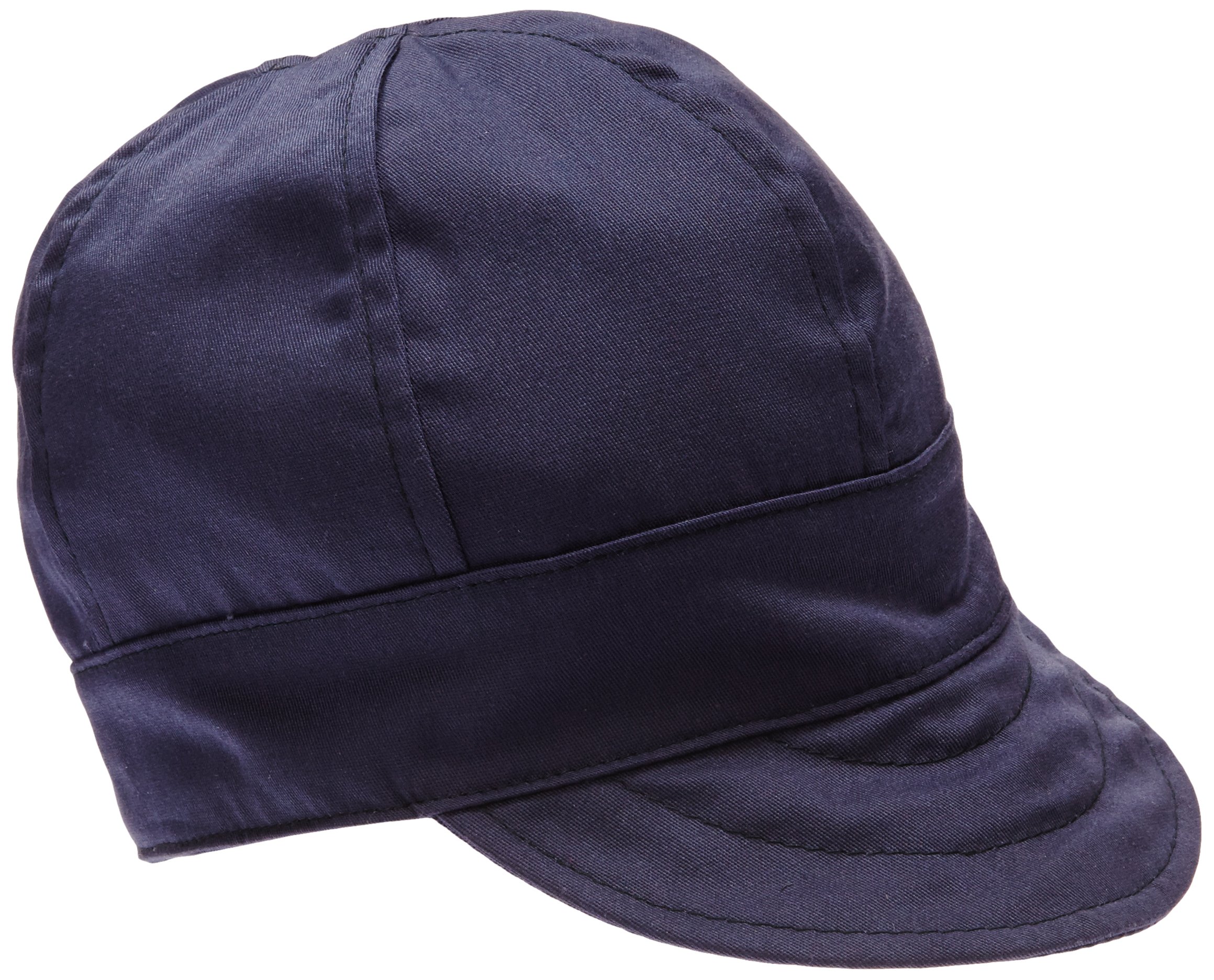 Lapco FR Lap 6CFRNY7 1/4 Flame Resistant 6-Panel Welder's Caps, 100% Cotton, HRC 2, NFPA 70E, 7 1/4", Navy