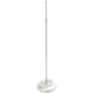 on-stage ms7201qtr quarter turn round base microphone stand, white