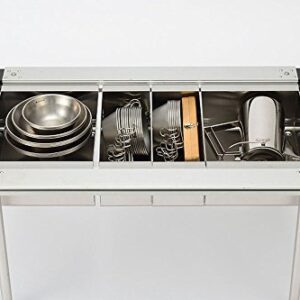 Snow Peak CK-025 Stainless Steel Box, Half Unit