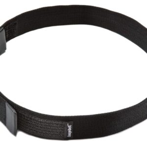 Loopbelt M 34-38 No Scratch Reversible Web Belt with Advanced Hook & Loop Fasteners Black Medium 34-38