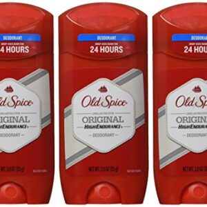 Old Spice High Endurance Original Scent Deodorant for Men - 3 Ounce / 85g, 3 Pack