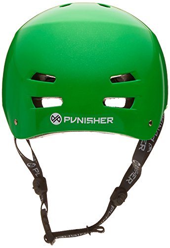 Punisher Skateboards Pro 13-Vent BMX Bike and Skateboard Helmet, Bright Neon Lime Green, Youth/Teen 9+, medium (9283)