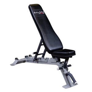 body-solid pro clubline (sfid325) adjustable bench for power racks and dumbbell curls, home and commercial gym