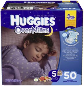 huggies overnites diapers, size 5, 50 count