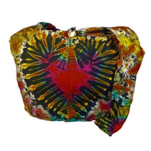 BTP! Heart Tie Dye Sling Crossbody Shoulder Bag Purse Hippie Hobo Cotton Gypsy Bohemian VK14