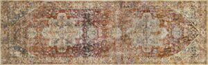 loloi javari berry/sunrise 2'-6" x 8'-0" runner rug