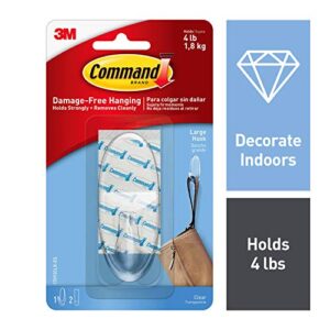 command 17093clr 3m-167030-6pk, 6 hooks, clear-indoor