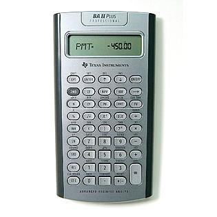 TEXAS INSTRUMENTS Professional Financial Calculator BA II Plus