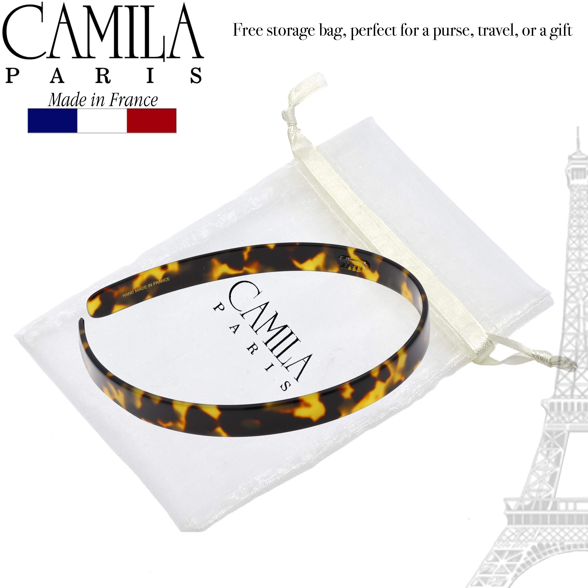 Camila Paris CP2003 French Headband for Women, Handmade Tokyo, Strong Hold Grip Women's Hair Band, Ligth and Very Flexible, No Slip and Durable Styling Girls Hair Accessories, Made in France