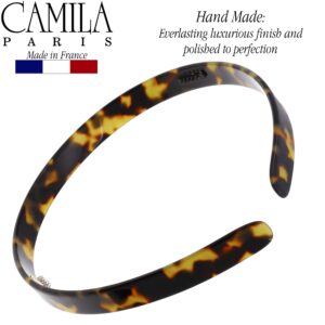 Camila Paris CP2003 French Headband for Women, Handmade Tokyo, Strong Hold Grip Women's Hair Band, Ligth and Very Flexible, No Slip and Durable Styling Girls Hair Accessories, Made in France