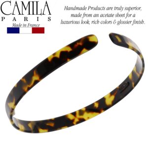 Camila Paris CP2003 French Headband for Women, Handmade Tokyo, Strong Hold Grip Women's Hair Band, Ligth and Very Flexible, No Slip and Durable Styling Girls Hair Accessories, Made in France