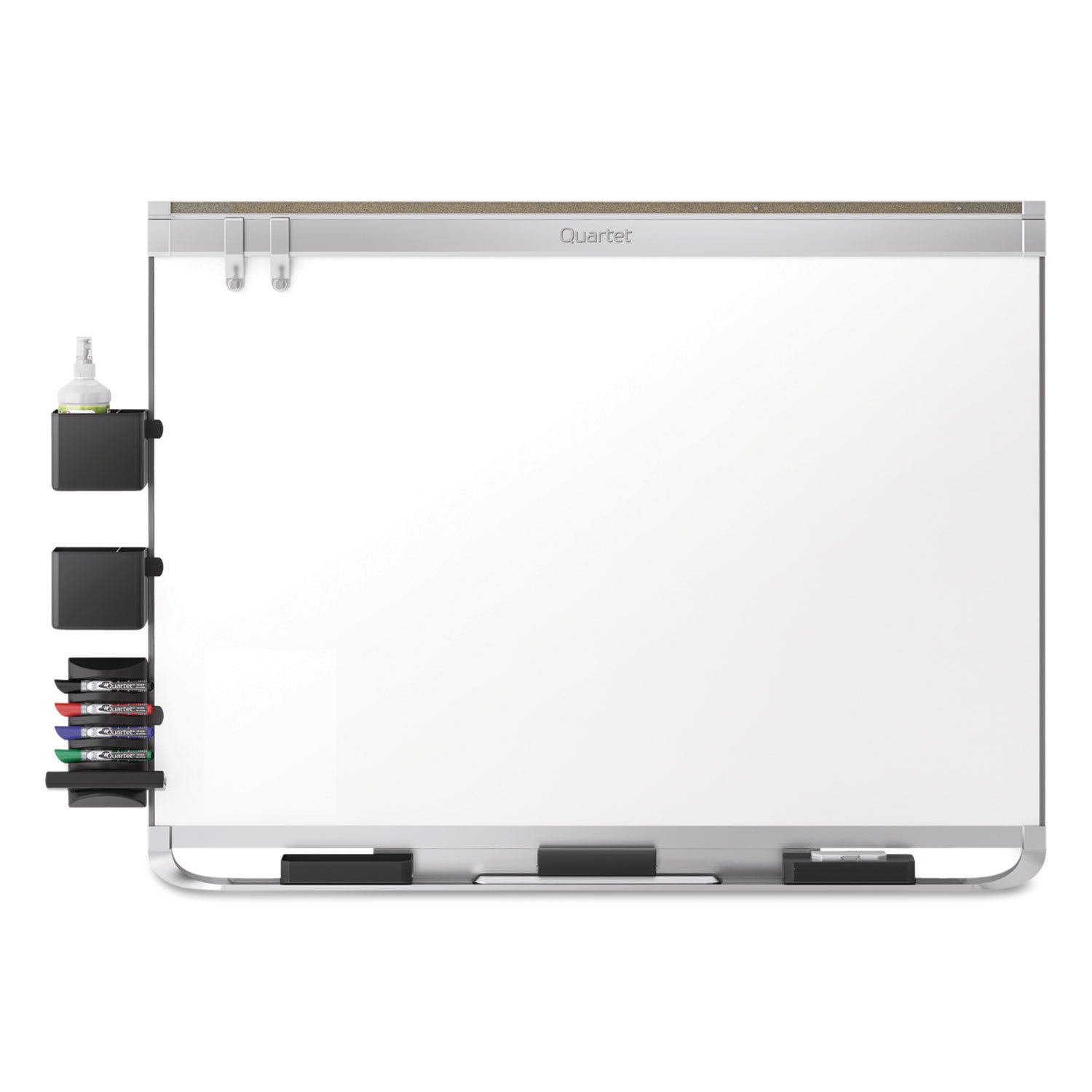 Quartet Magnetic Whiteboard, Porcelain, White Board, Dry Erase Board, 6' x 4', Aluminum Frame, Prestige 2 Duramax (P557AP2)