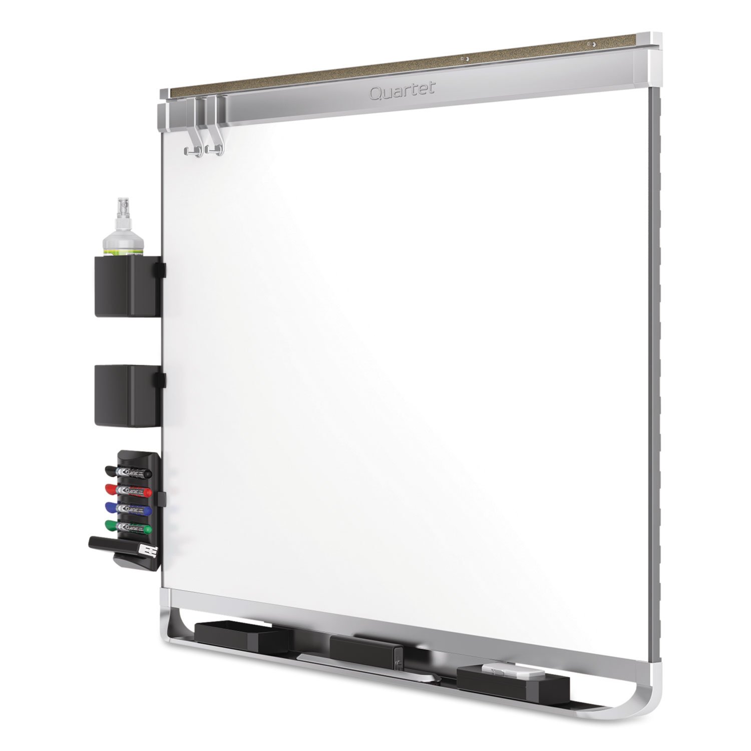 Quartet Magnetic Whiteboard, Porcelain, White Board, Dry Erase Board, 6' x 4', Aluminum Frame, Prestige 2 Duramax (P557AP2)