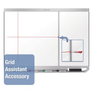 Quartet Magnetic Whiteboard, Porcelain, White Board, Dry Erase Board, 6' x 4', Aluminum Frame, Prestige 2 Duramax (P557AP2)