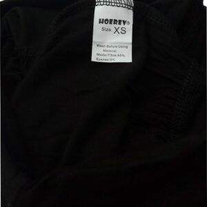 HOEREV Super Soft Modal Spandex Harem Yoga/Pilates Pants Black, Medium