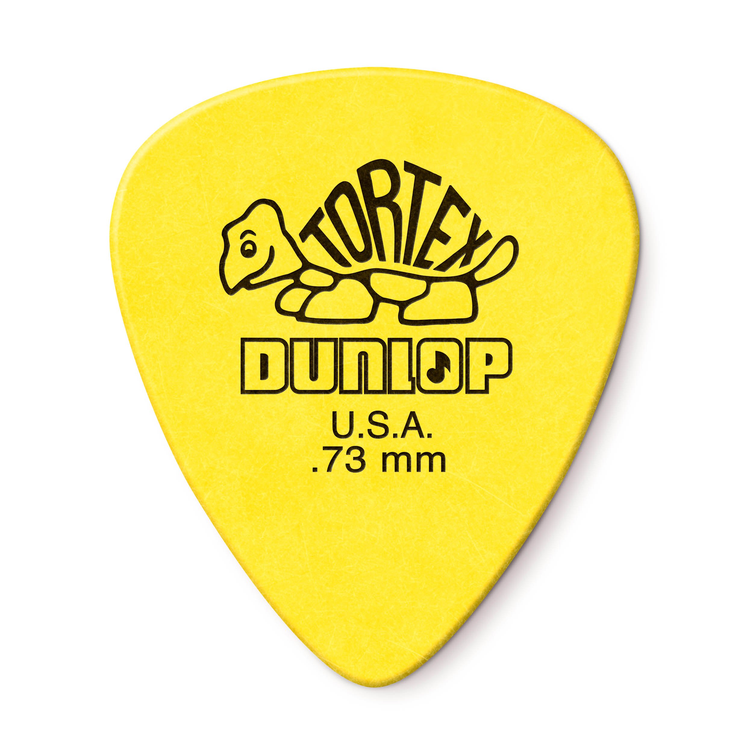 Dunlop Tortex Standard .73mm Yellow Guitar Pick, 12 Pack