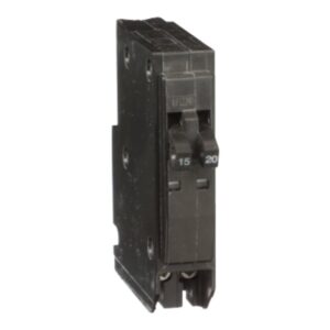 square d by schneider electric, black qot1520cp circuit breaker, size