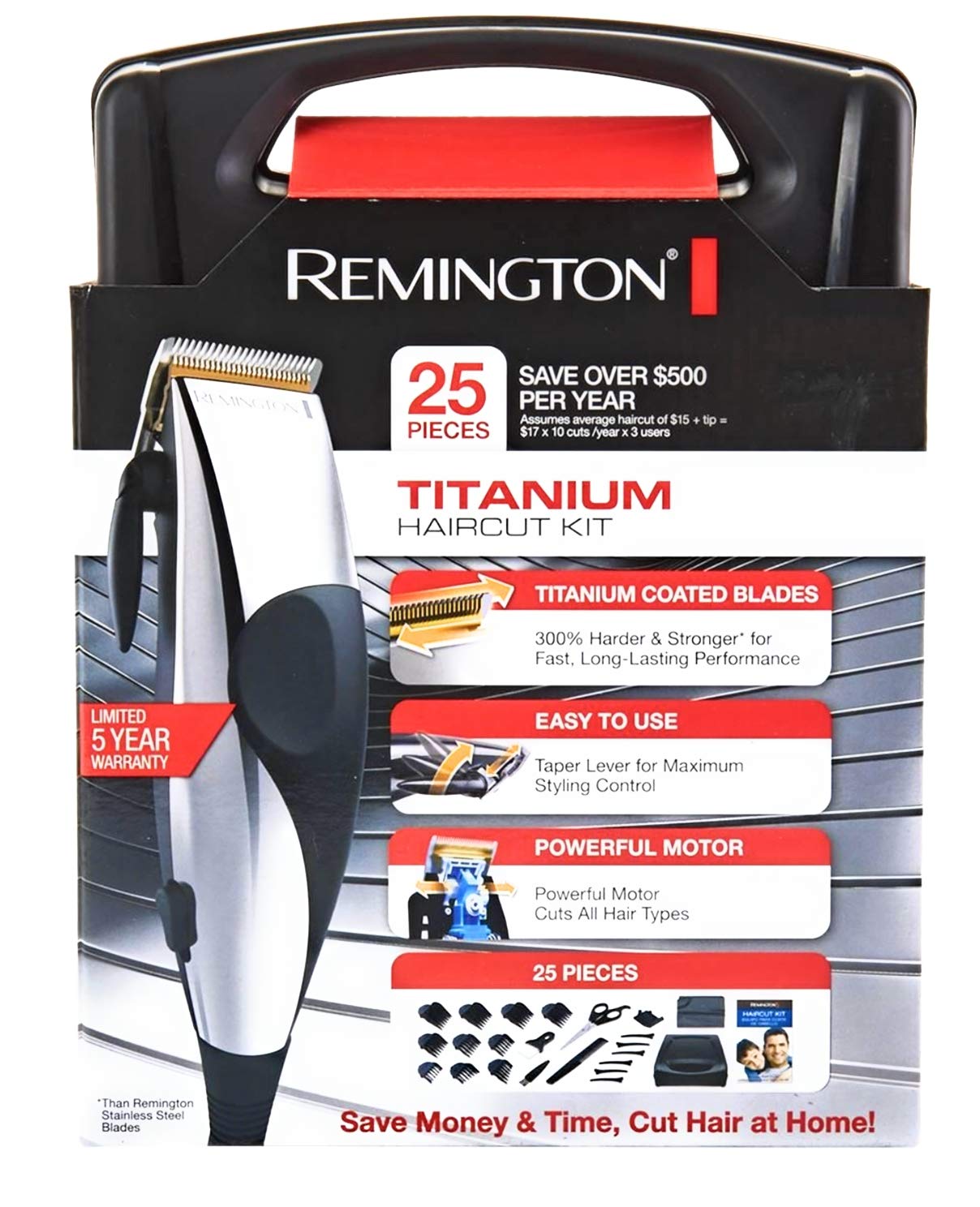 Remington HC-822 25 Piece Trim Expert Hair Clipper Set