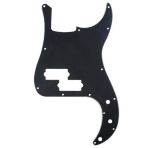 musiclily 13 hole pickguard plate pick guards for pb precision bass guitar, 3ply black