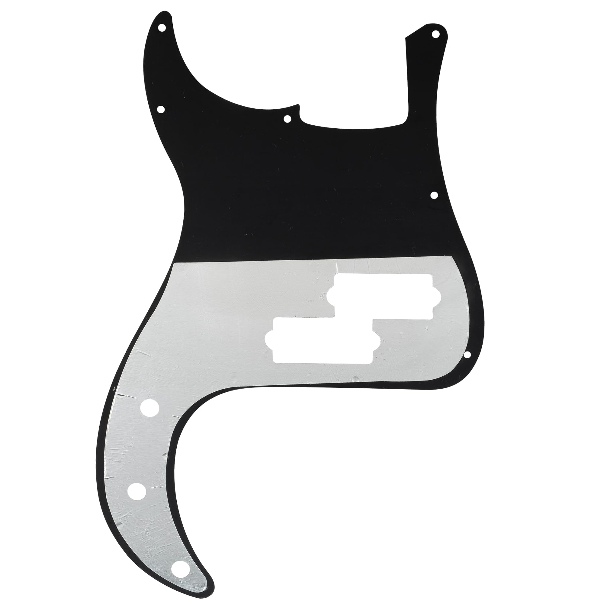 Musiclily 13 Hole Pickguard Plate Pick Guards for PB Precision Bass Guitar, 3Ply Black