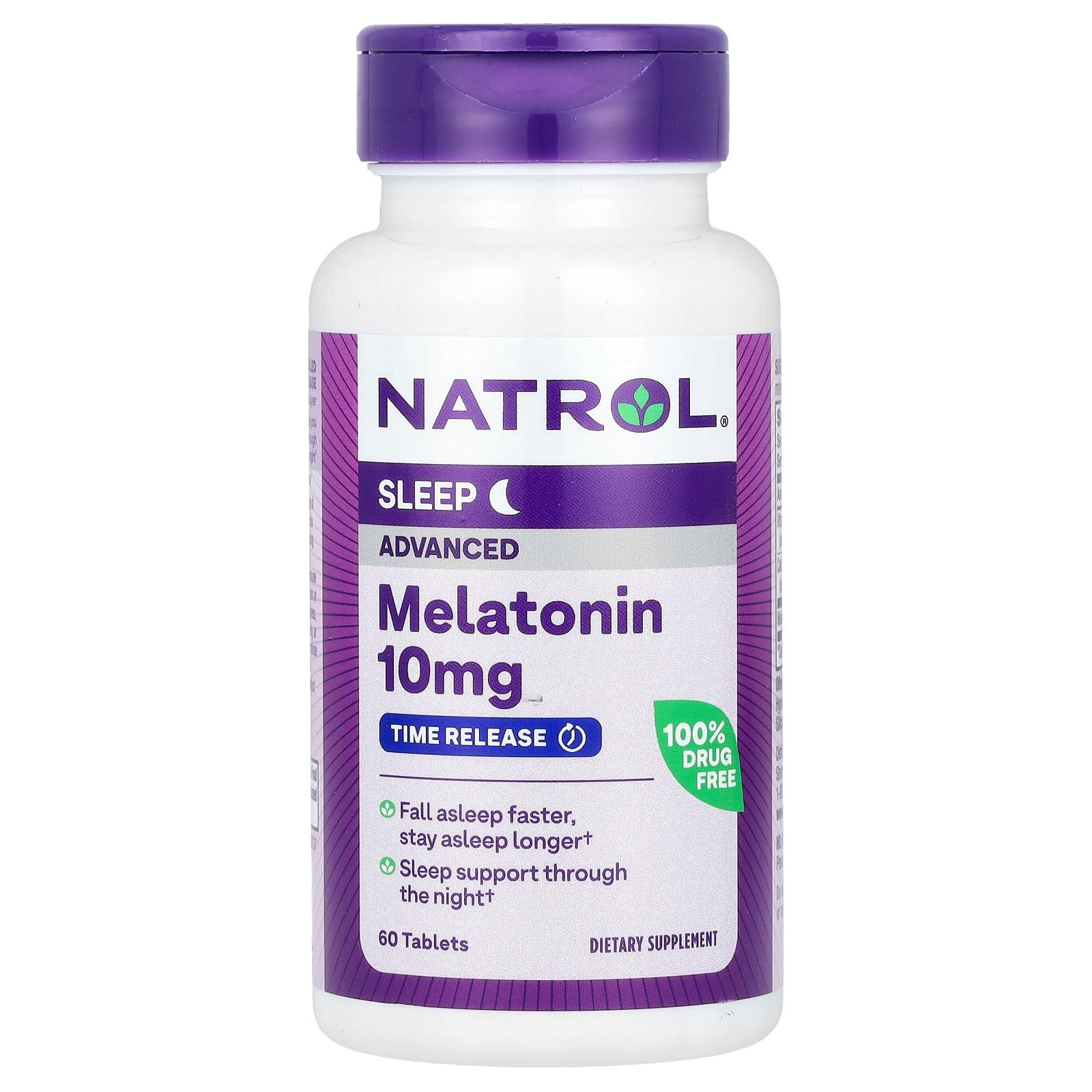 Natrol Advanced Sleep Melatonin Tablets, Maximum Strength 10 mg 60 ea