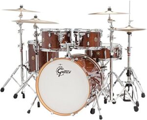 gretsch drums catalina maple cm1-e605-wg 5-piece drum shell pack, walnut glaze