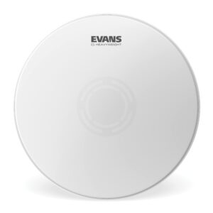 evans heavyweight coated drumhead - coated snare drum head - reverse dot for durability, focus, attack - 2 plies of film - 14 inch