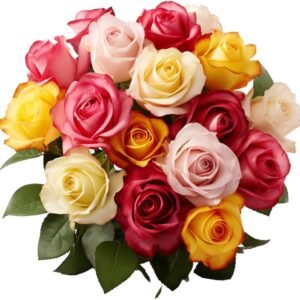 50 Assorted Roses- Two Beautiful Colors- Fresh Cut Flowers (OM)