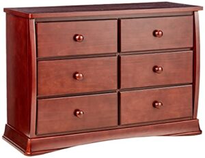 delta children bentley six drawer dresser, black cherry espresso