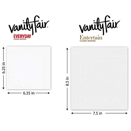 Vanity Fair Everyday Paper Napkins, 150 Count, Disposable Napkins Made Soft And Smooth For Everyday Meals