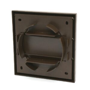 Brown Square Gravity Extractor Air Vent & Back Draught Ducting Shutter by SmartHome