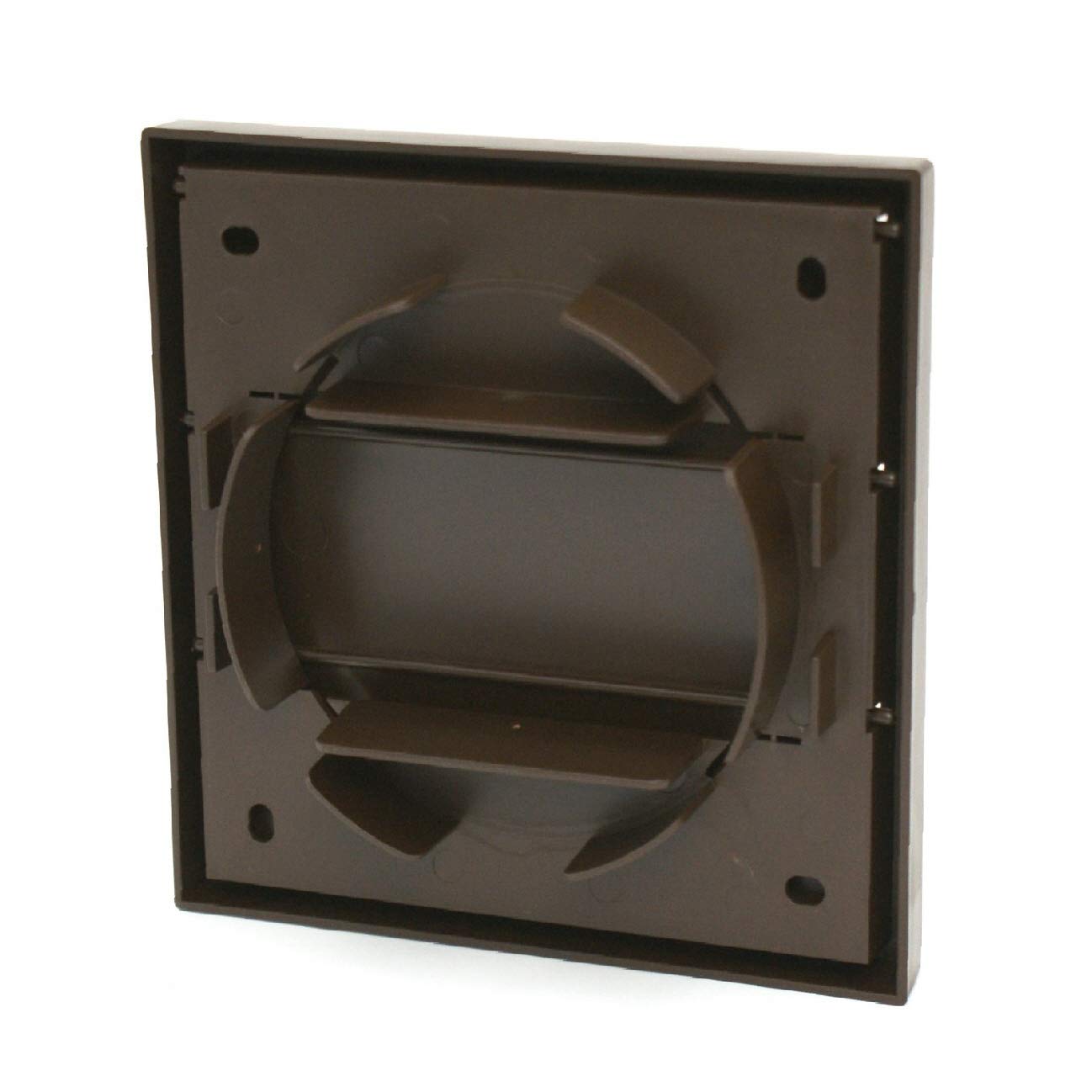 Brown Square Gravity Extractor Air Vent & Back Draught Ducting Shutter by SmartHome