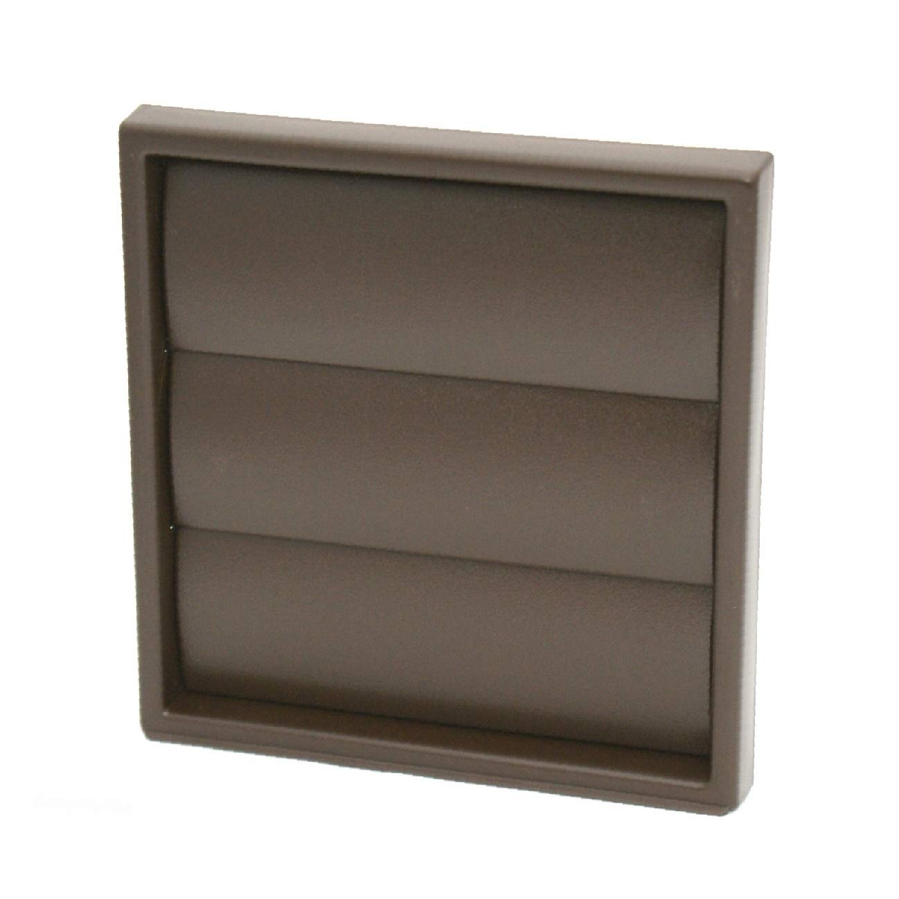 Brown Square Gravity Extractor Air Vent & Back Draught Ducting Shutter by SmartHome