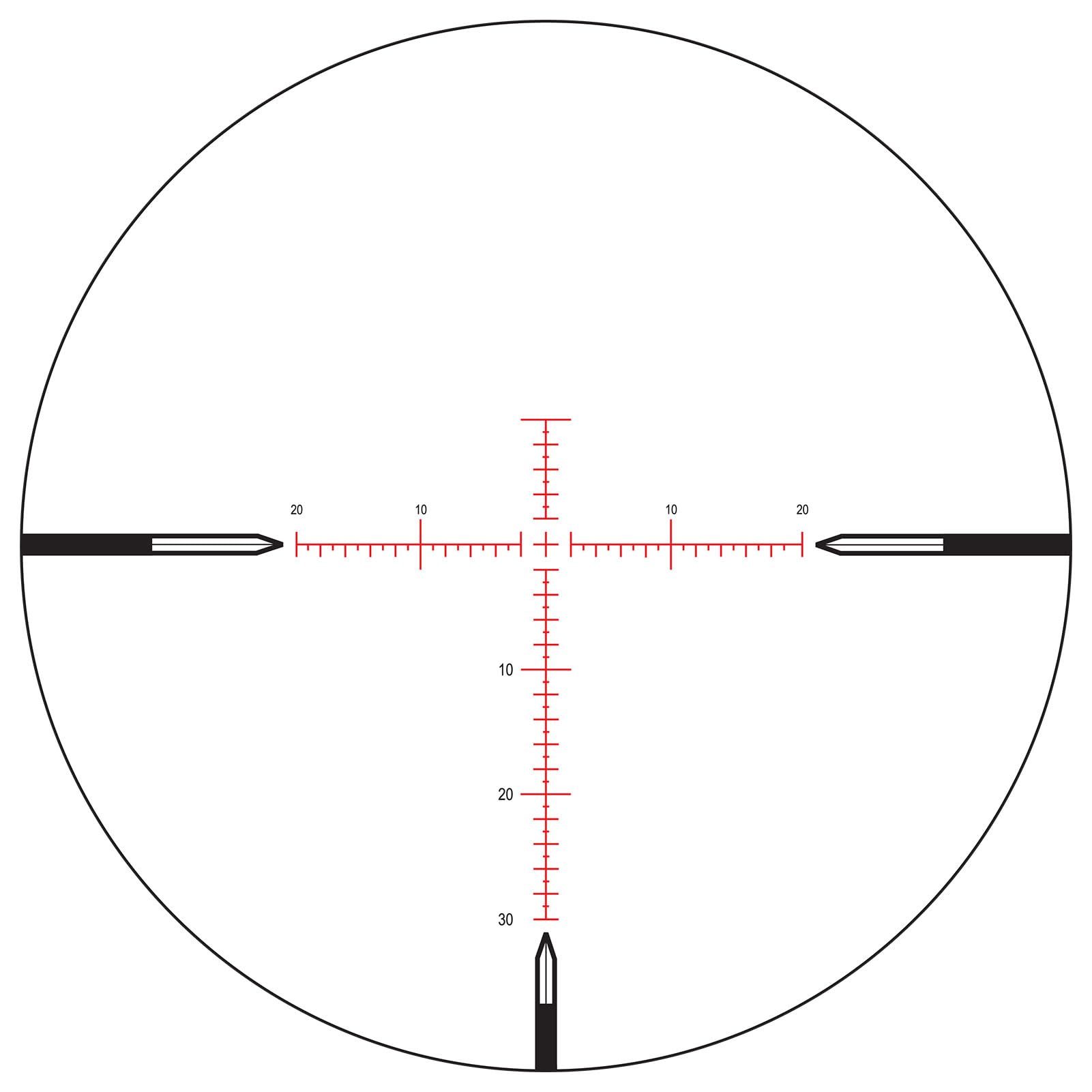 NIGHTFORCE SHV 4-14x56mm Second Focal Plane (F2/SFP) 30mm Tube Durable Precise Waterproof Fogproof Hunting Gun Scope, Non-Illuminated - Moar - 30 MOA Reticle