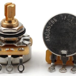 CTS TAOT CUSTOM 525K SHORT Split Shaft Audio Taper Potentiometers - 500K - Set of 4 (4X)