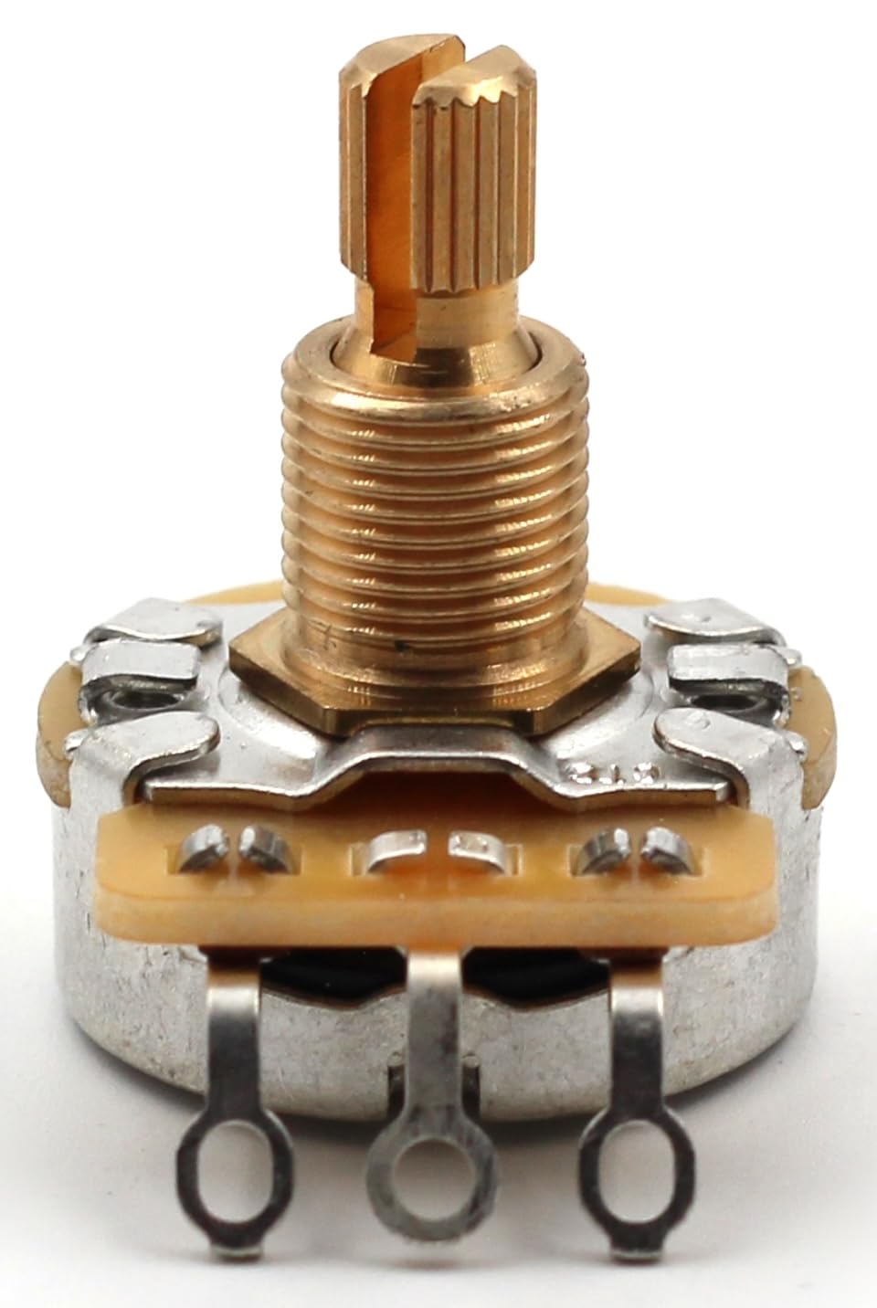 CTS TAOT CUSTOM 525K SHORT Split Shaft Audio Taper Potentiometers - 500K - Set of 4 (4X)