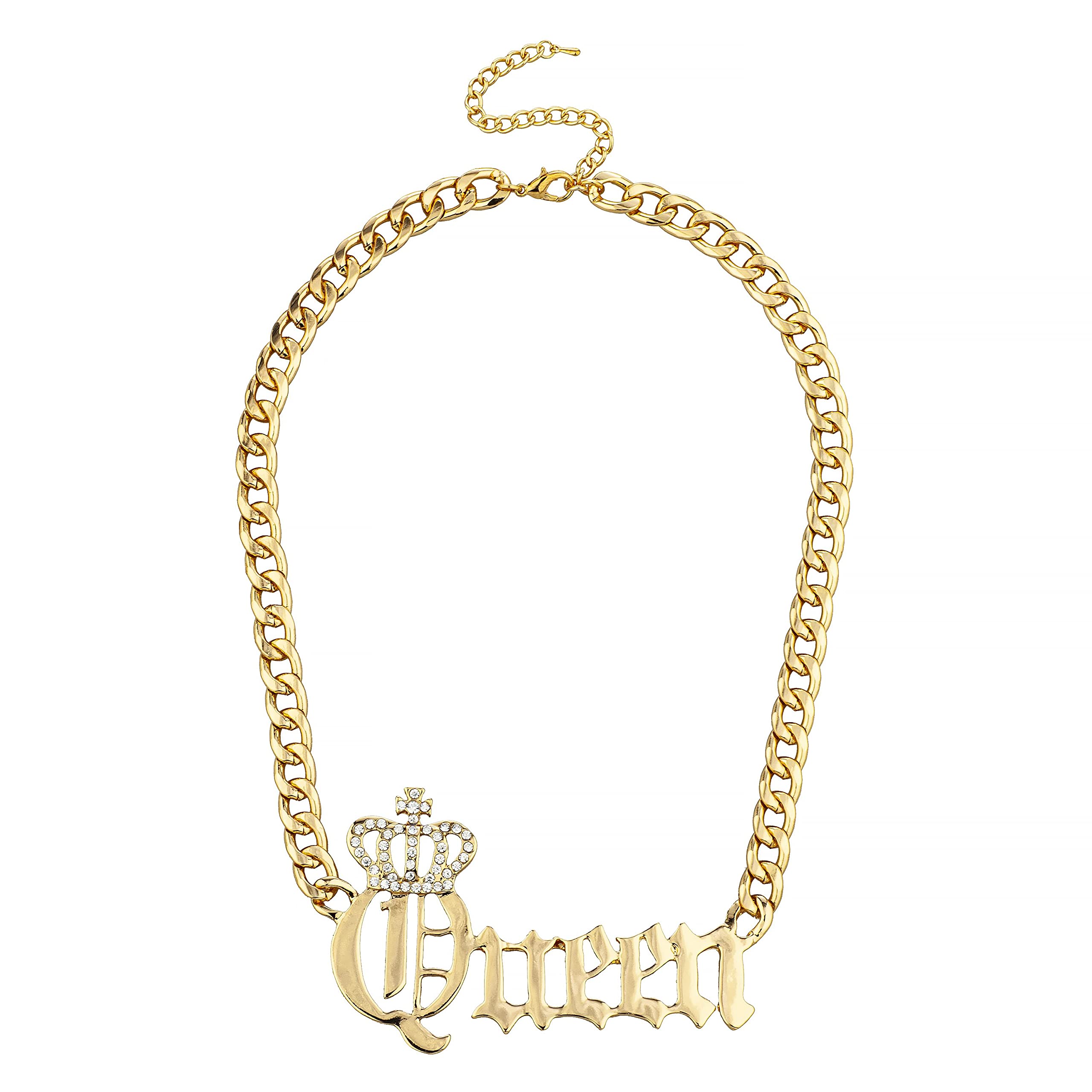 JOTW Queen Pendant Gold Chain Necklace