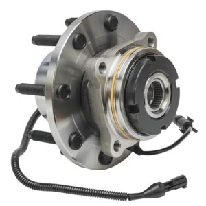 Detroit Axle - 4WD Front Wheel Bearing Hubs for 03-04 Ford F-250 F-350 Super Duty, 03-05 Ford Excursion, SRW 2003 2004 Wheel Bearing and Hubs Assembly Replacement w/ABS