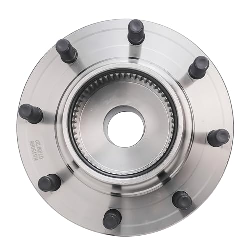 Detroit Axle - 4WD Front Wheel Bearing Hubs for 03-04 Ford F-250 F-350 Super Duty, 03-05 Ford Excursion, SRW 2003 2004 Wheel Bearing and Hubs Assembly Replacement w/ABS