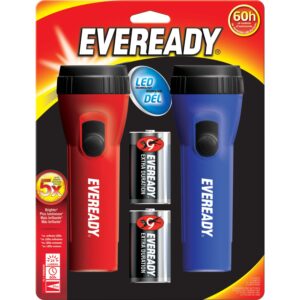 eveready general purpose led flashlight 2 pack