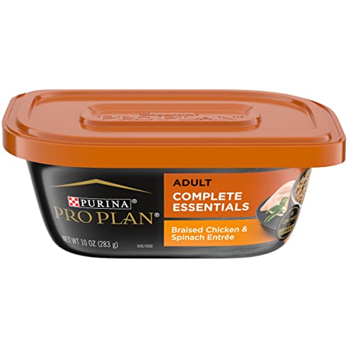 Purina Pro Plan High Protein Dog Food Gravy, Braised Chicken and Spinach Entree - (Pack of 8) 10 oz. Tubs