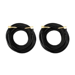 audio2000's c27050p2 50 feet 1/4" ts right angle to ts right angle cable (2 pack)