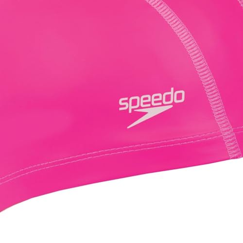 Speedo Unisex Pace Swimming Cap | Comfort Fit, Pink, One Size