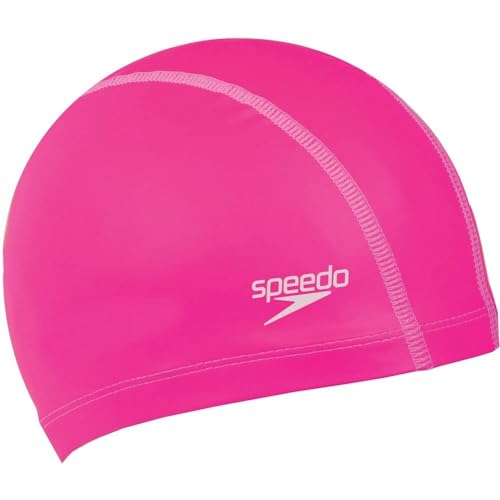 Speedo Unisex Pace Swimming Cap | Comfort Fit, Pink, One Size